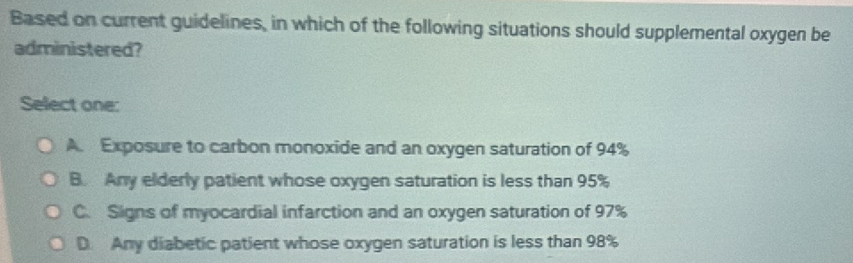 Based on Current Guidelines, in Which of the Following Situations ...