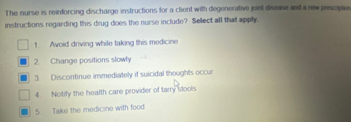 The Nurse Is Reinforcing Discharge Instructions for a Client with ...