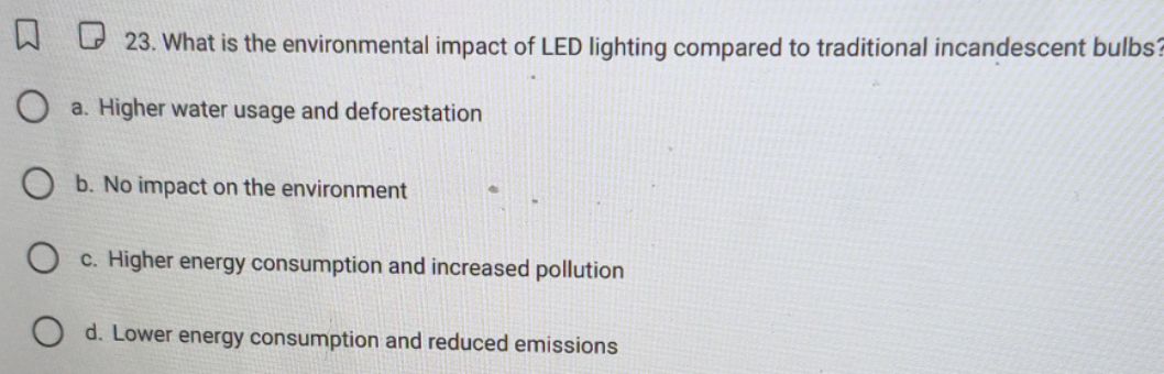 (1) 23. What Is the Environmental Impact of LED Lighting Compared to ...