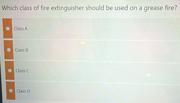 Which Class of Fire Extinguisher Should Be Used on a Grease Fire? Class ...