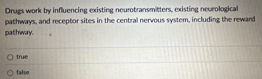 Drugs Work by Influencing Existing Neurotransmitters , Existing ...
