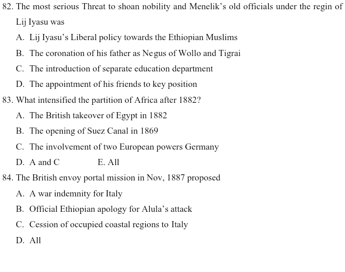 82. The Most Serious Threat to Shoan Nobility and Menelik's Old ...