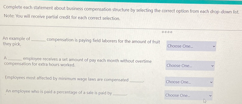 Complete Statement Business Compensation Structure Selecting the ...