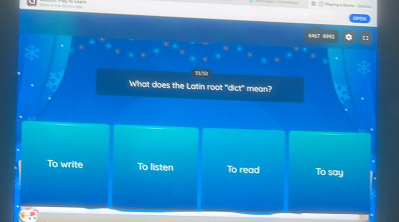 What Does the Latin Root "dict" Mean? To Write To Listen To Read To Say ...