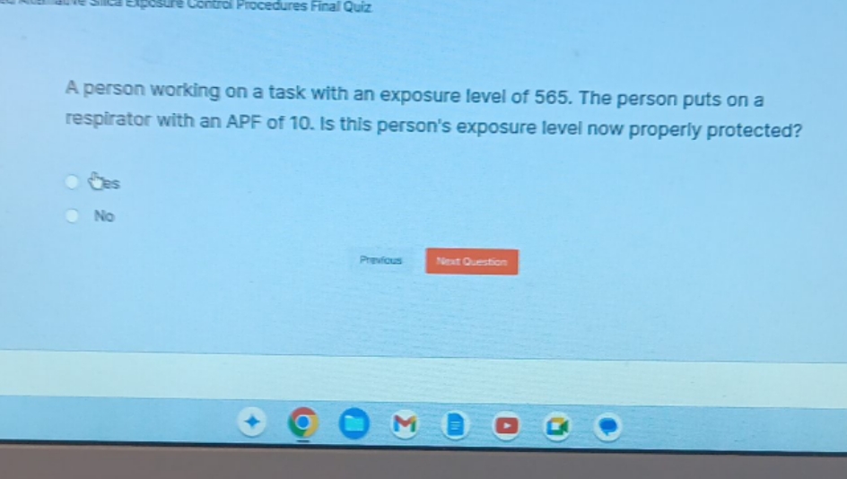 Person Working Task with Exposure Level 565 The Person Puts Respirator ...