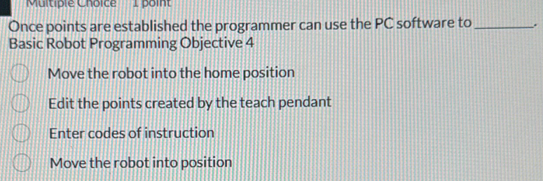 Once Points Are Established the Programmer Can Use the PC Software to ...