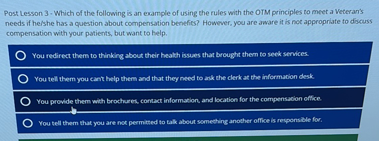 Post Lesson 3-Which of the Following Is an Example of Using the Rules ...