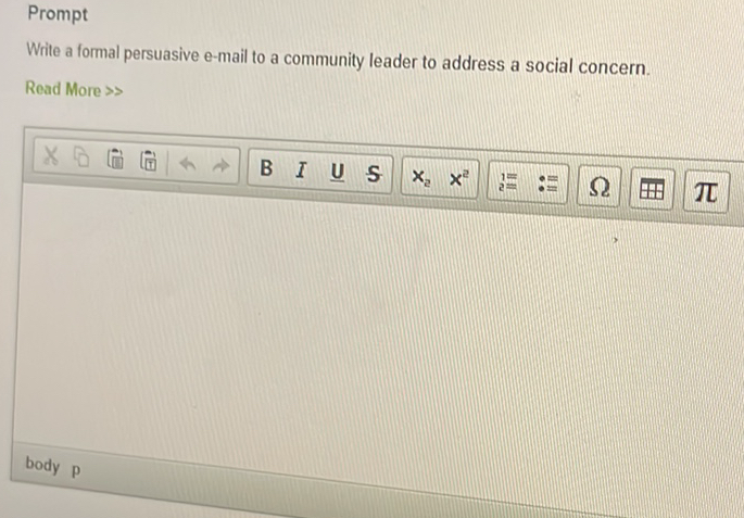 Prompt Write a Formal Persuasive E-mail to a Community Leader to ...