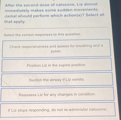 the Second Dose Naloxone, Liz Immediately Makes Some Sudden Movements ...