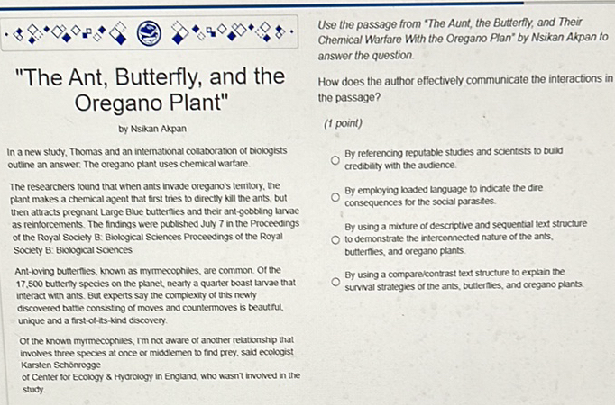 "The Ant, Butterfly,and the Oregano Plant" by Nsikan Akpan In a New ...