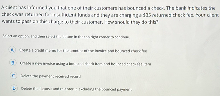 A Client Has Informed You That One of Their Customers Has Bounced a ...