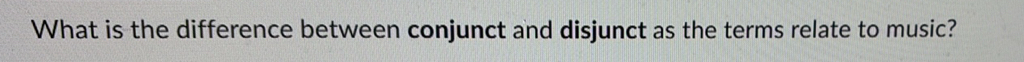 What Is the Difference Between Conjunct and Disjunct as the Terms ...