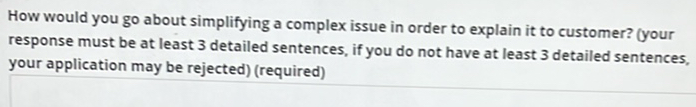 You Go Simplifying Complex Issue Order Explain Customer?(your Response ...