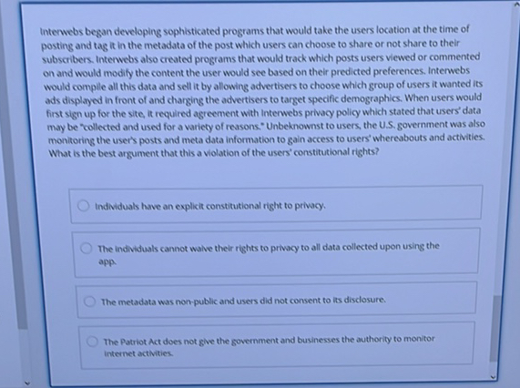 Interwebs Began Developing Sophisticated Programs That Would Take the Users Location the Time of ...