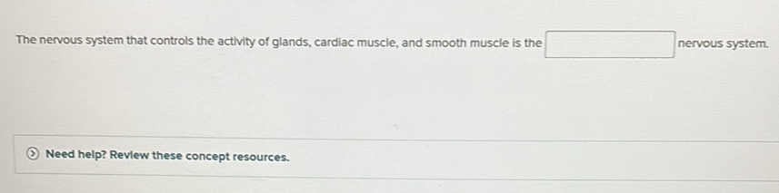 The Nervous System That Controls the Activity of Glands, Cardiac Muscle ...