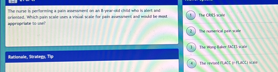 The Nurse Is Performing a Pain Assessment on an 8-year-old Child Who Is ...