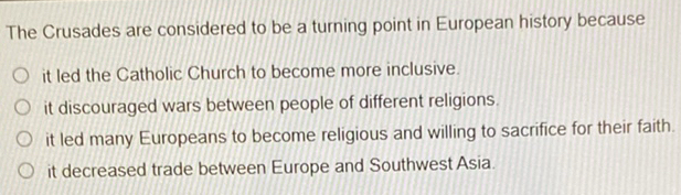 The Crusades Are Considered to Be Turning Point in European History ...