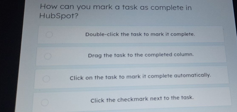 How Can You Mark a Task as Complete in HubSpot? Double-click the Task ...