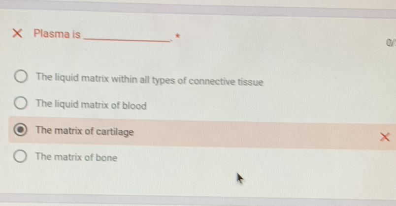 Plasma Is __ The Liquid Matrix Within All Types of Connective Tissue ...