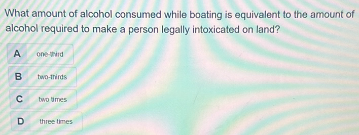 What Amount of Alcohol Consumed While Boating Is Equivalent to the ...