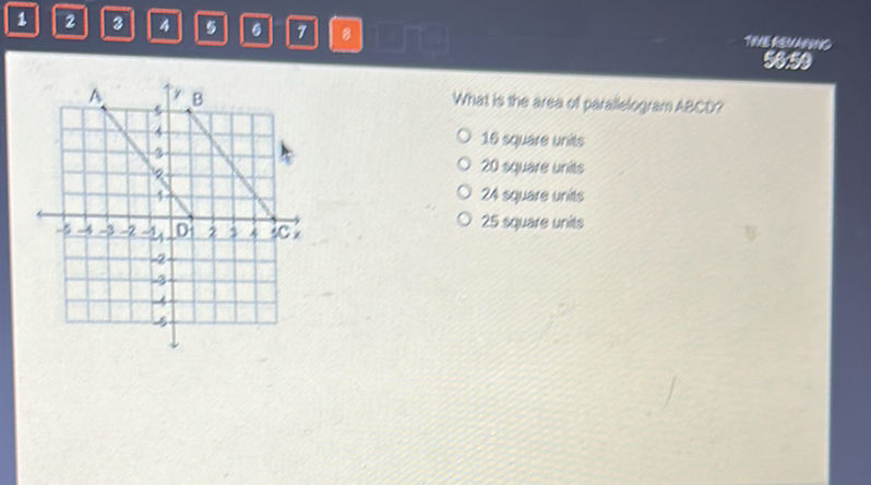 What Is the Area of Parallelogram ABCD? 16 Square Units 20 Square Units ...