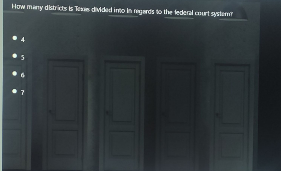How Many Districts Is Texas Divided into in Regards to the Federal ...