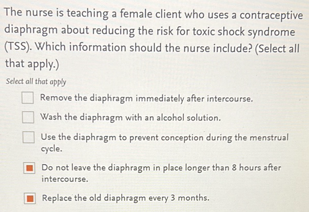Nurse Teaching Female Client Who Uses Contraceptive Diaphragm Reducing ...