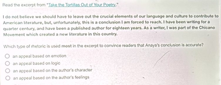 Read the Excerpt from "Take the Tortillas Out of Your Poetry: I Do Not ...