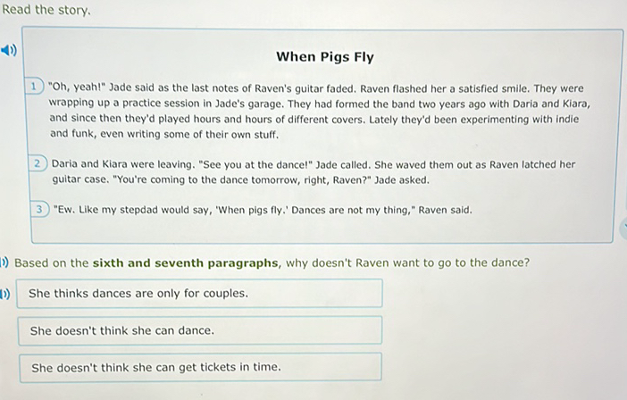 Read the Story. When Pigs Fly 1 1 "Oh, Yeah!" Jade Said as the Last ...