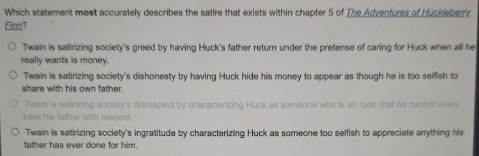 Statement Accurately Describes Satire Exists Chapter 5 Adventures ...