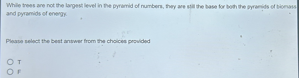 While Trees Are Not the Largest Level in the Pyramid of Numbers.they ...