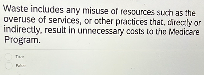 Waste Includes Any Misuse of Resources Such as the Overuse of Services ...
