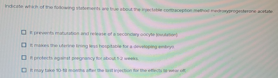 Indicate Which of the Following Statements Are True About the ...