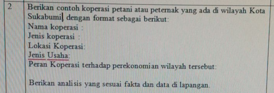 2 Berikan Contoh Koperasi Petani Atau Peternak Yang Ada Di Wilayah Kota ...