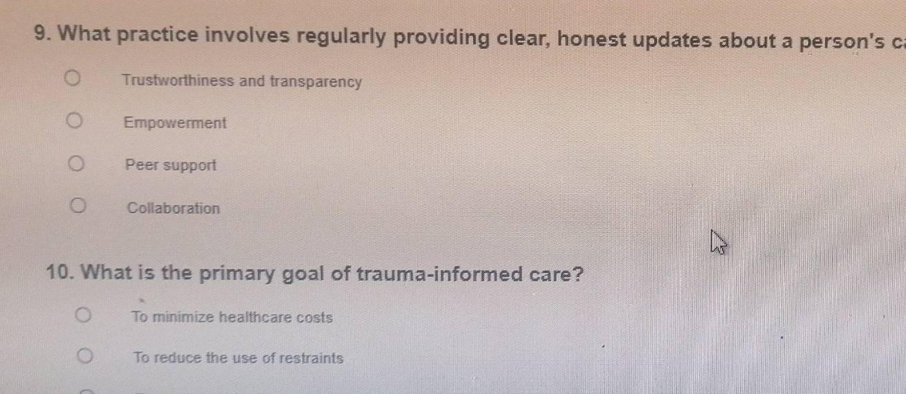 9. What Practice Involves Regularly Providing Clear, Honest Updates ...
