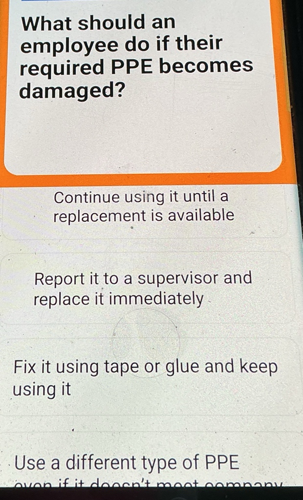 What Should an Employee Do If Their Required PPE Becomes Damaged ...