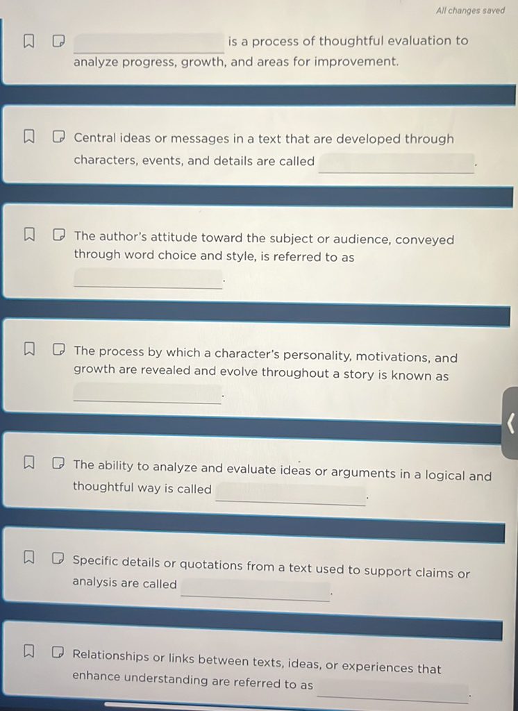 All Changes Saved Square Is a Process of Thoughtful Evaluation to ...