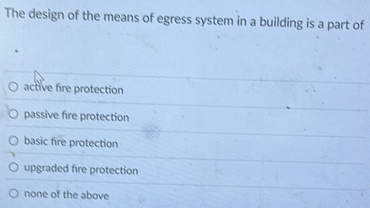 The Design of the Means of Egress System in a Building Is a Part of ...