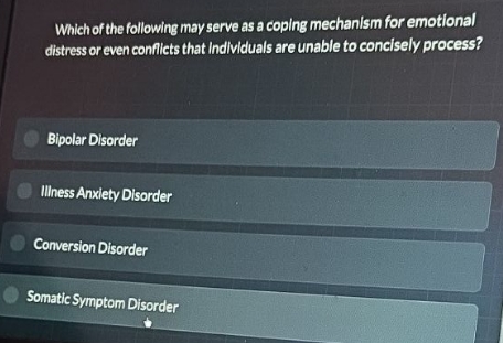Which of the Following May Serve Coping Mechanism for Emotional ...