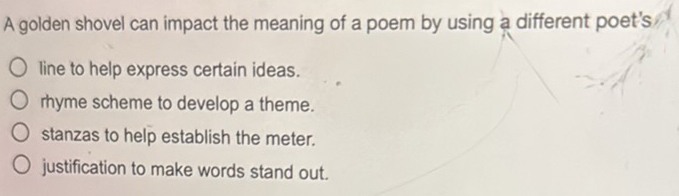 Golden Shovel Impact the Meaning Poem Using Different Poet's Line to ...