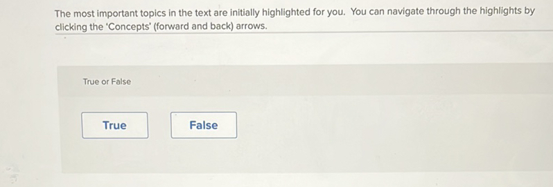 Important Topics Text Initially Highlighted You.You Navigate Highlights ...