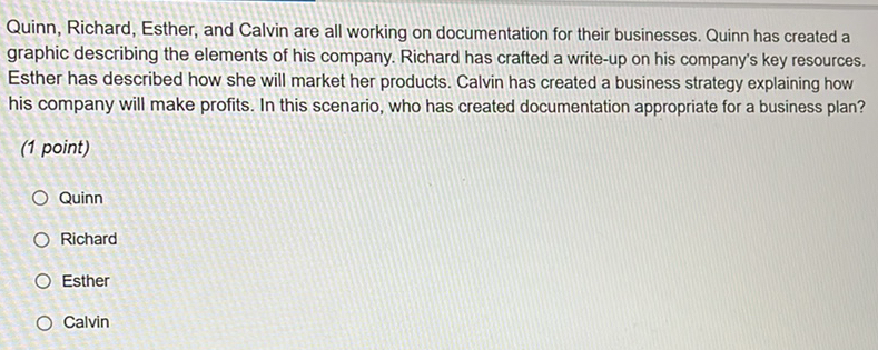 Quinn, Richard, Esther, Calvin Working Documentation Their Businesses ...