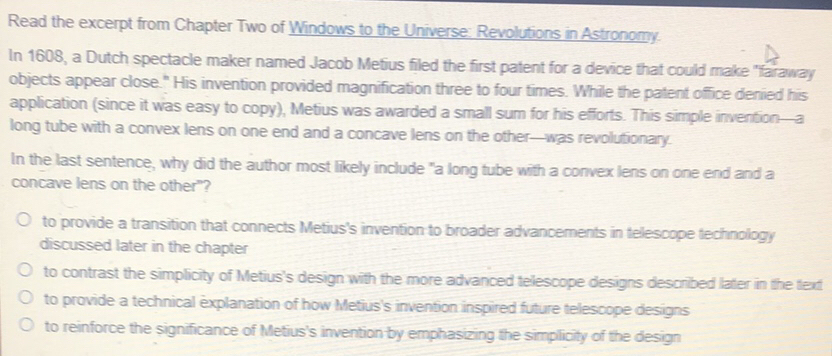Read the Excerpt from Chapter Two of Windows to the Universe ...
