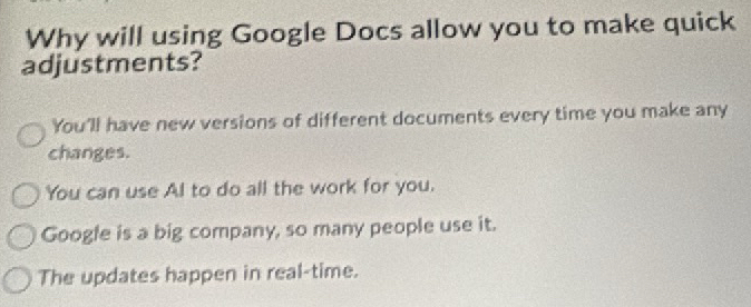 Using Google Docs Allow You Make Quick Adjustments? You'll New Versions ...
