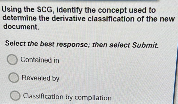 Using the SCG, Identify the Concept Used to Determine the Derivative ...