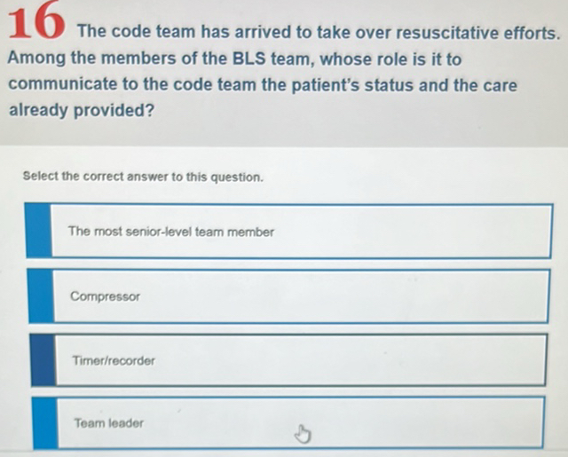 10 The Code Team Arrived to Take over Resuscitative Efforts. Among the ...