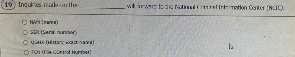(19) Inquiries Made on the __ Will Forward to the National Criminal ...