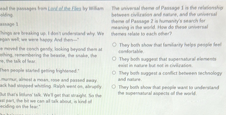 End the Passages from Lord of the Elies by William Olding Assage 1 ...