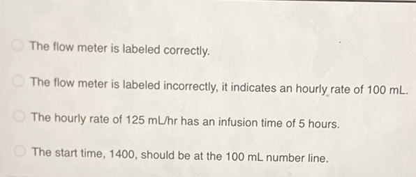 The Flow Meter Is Labeled Correctly. The Flow Meter Is Labeled ...