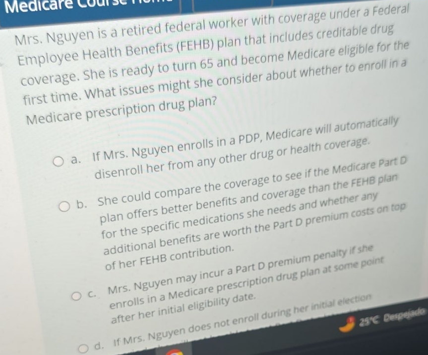 Mrs. Nguyen Retired Federal Worker with Coverage Under Federal Employee ...